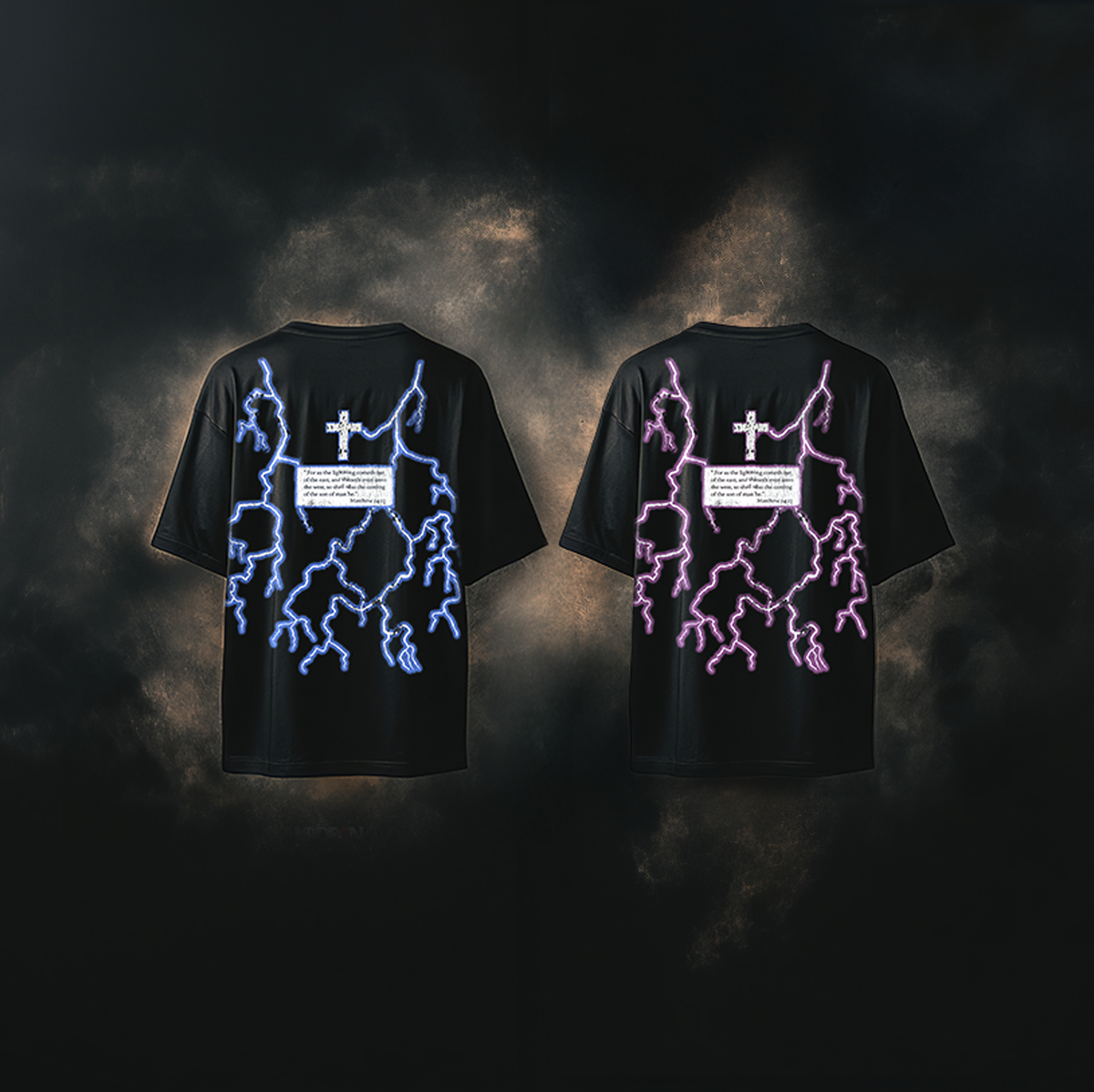 "Lightning Strikes " Jesus American Thunder - BUNDLE – Vintage Jesus Tees